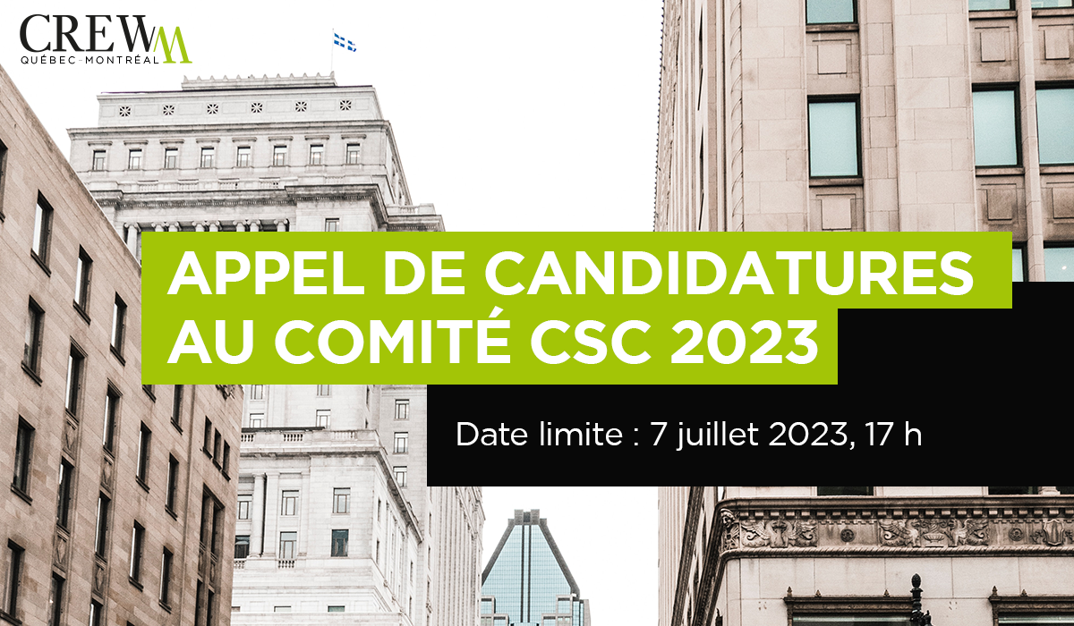 Formation du comité CSC 2023 | CREW M